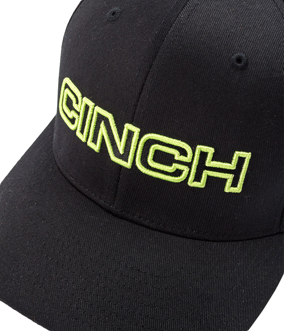 CINCH MENS LOGO FLEXFIT BASEBALL CAP - BLACK – Casa Raul